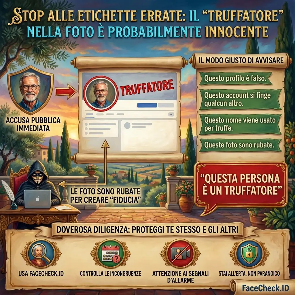 Truffa con profilo falso? Perché nel 99% dei casi la persona nella foto ...